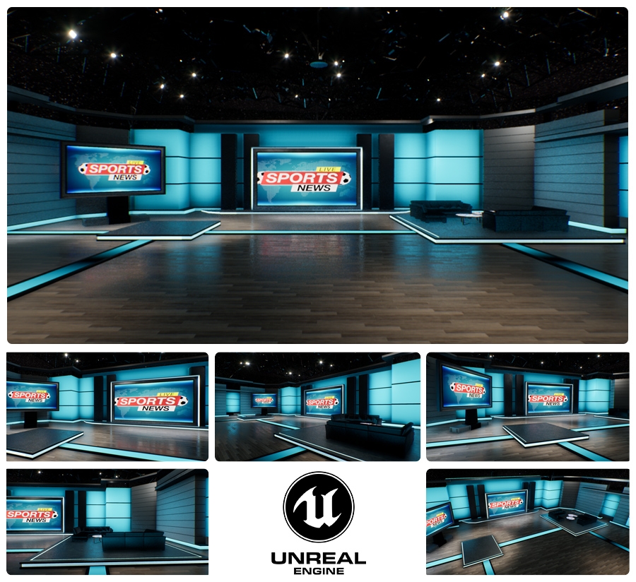 STAGE 100 | UNREAL ENGINE VIRTUAL SET - 3D VIRTUAL STUDIO - Best ...