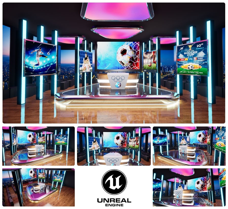 STAGE 118 | UNREAL ENGINE VIRTUAL SET - 3D VIRTUAL STUDIO - Best Marketplace For Virtual ...