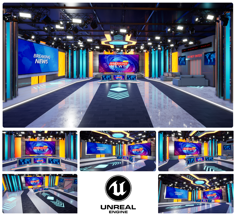 NEWS 94 | UNREAL ENGINE VIRTUAL SET - 3D VIRTUAL STUDIO - Best ...