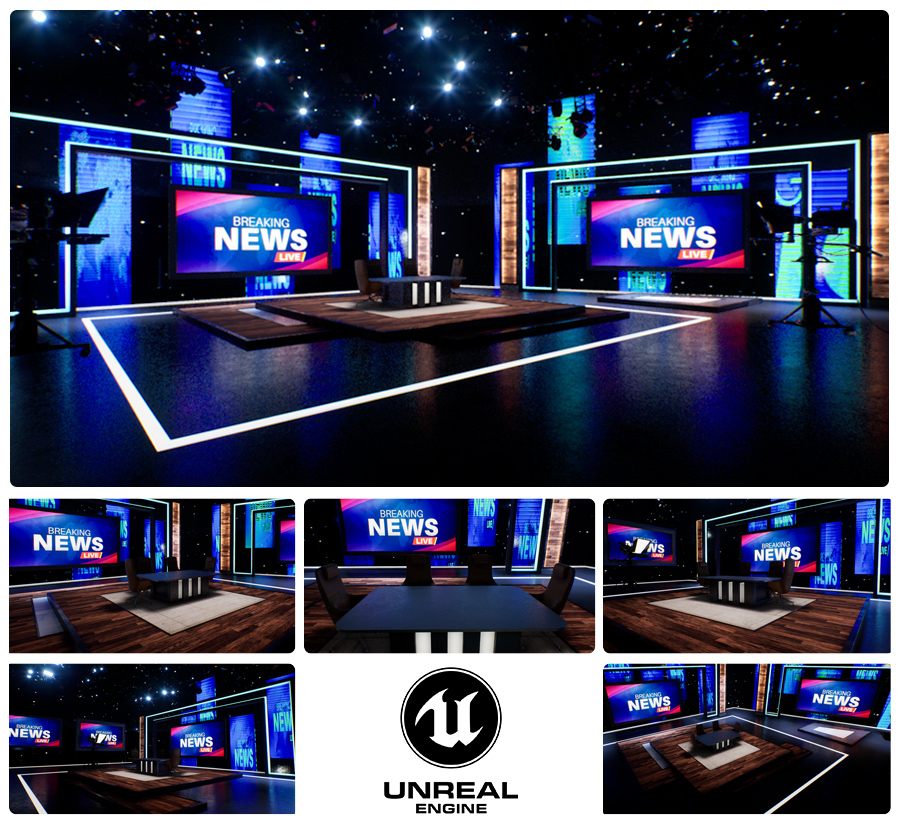 UNREAL - 3D VIRTUAL STUDIO - Best Marketplace For Virtual Production Sets