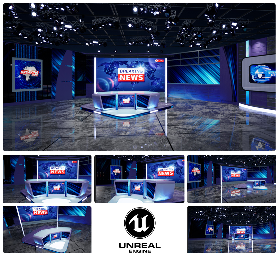 NEWS 146 | UNREAL ENGINE VIRTUAL SET - 3D VIRTUAL STUDIO - Best Marketplace For Virtual ...