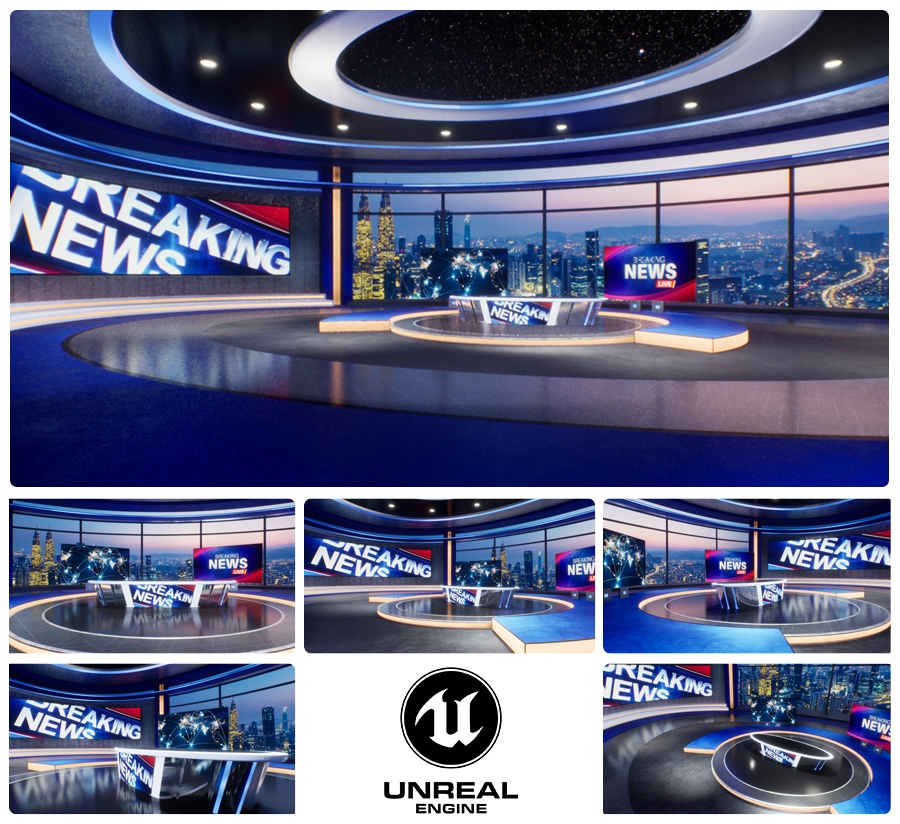 COMBO 32 MIX- 09 UNREAL ENGINE VIRTUAL SET - 3D VIRTUAL STUDIO - Best ...