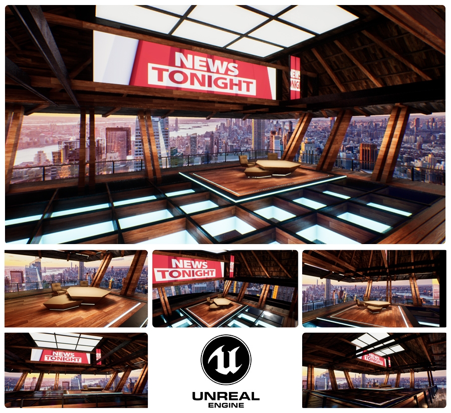 STUDIO 08 | UNREAL ENGINE VIRTUAL SET - 3D VIRTUAL STUDIO - Best ...