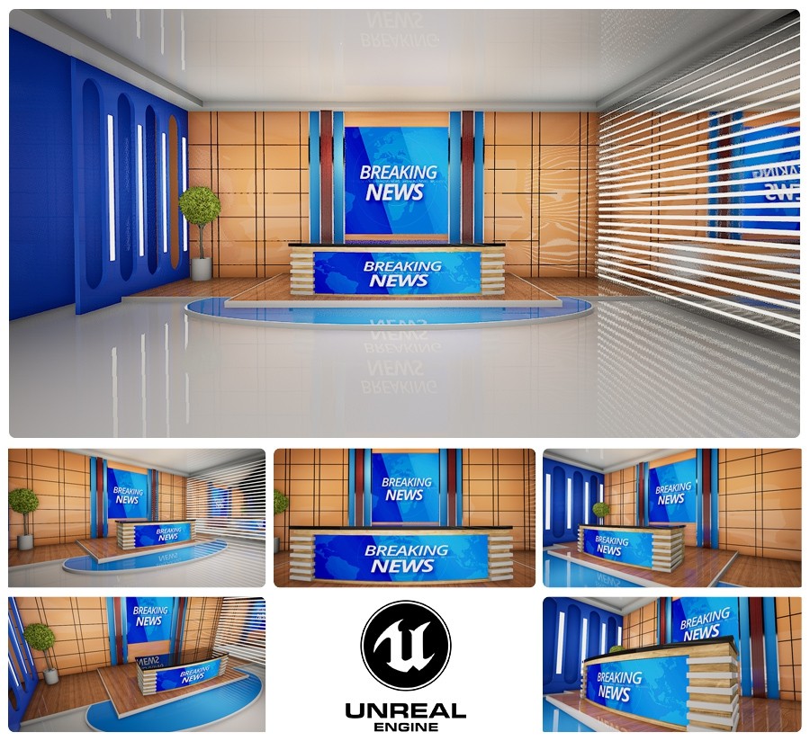 STAGE 124 | UNREAL ENGINE VIRTUAL SET - 3D VIRTUAL STUDIO - Best Marketplace For Virtual ...