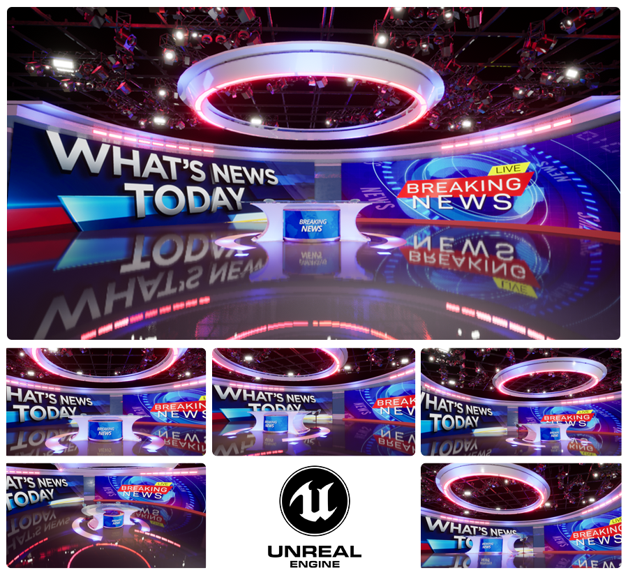 STAGE 110 | UNREAL ENGINE VIRTUAL SET - 3D VIRTUAL STUDIO - Best Marketplace For Virtual ...