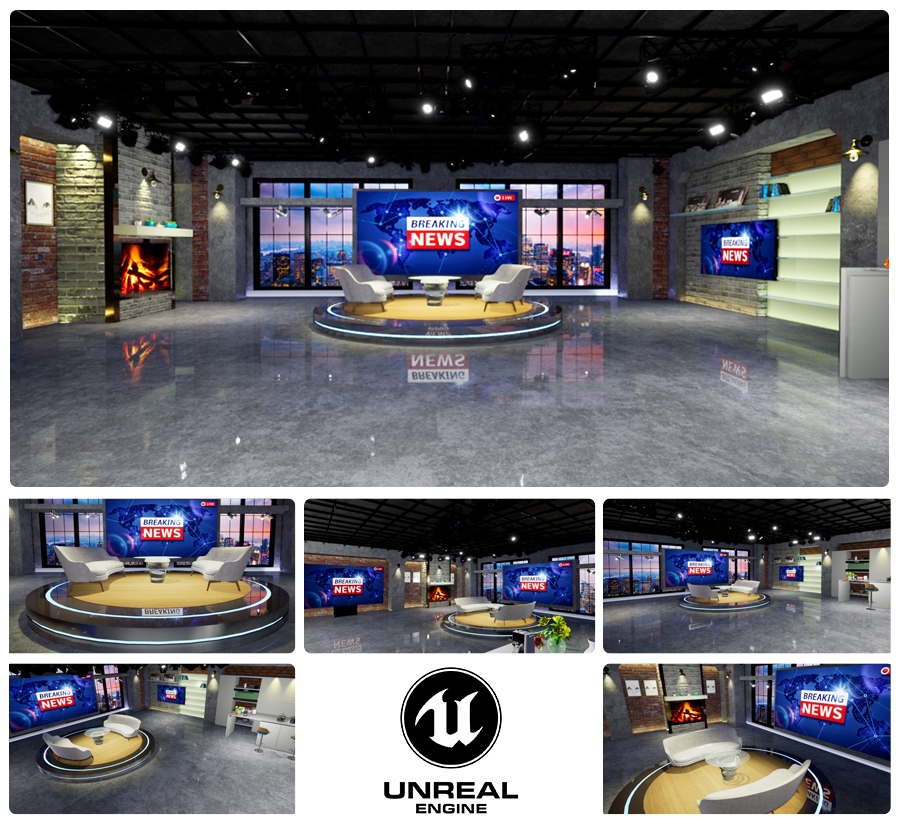 STAGE 124 | UNREAL ENGINE VIRTUAL SET - 3D VIRTUAL STUDIO - Best ...