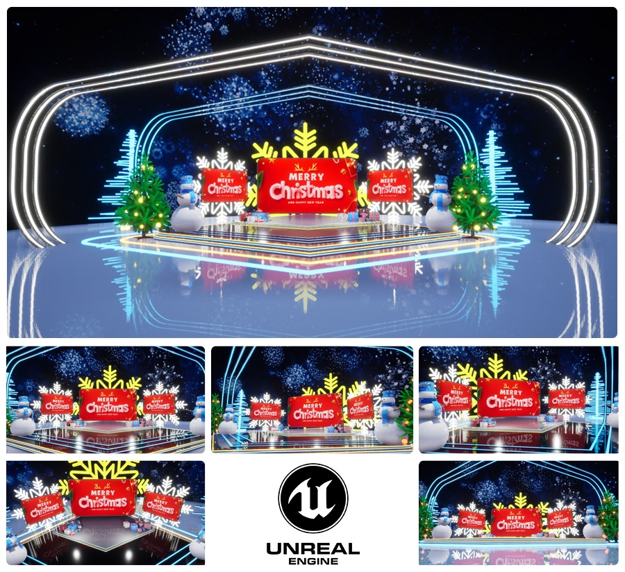 CHRISTMAS 15 | UNREAL ENGINE VIRTUAL SET - 3D VIRTUAL STUDIO - Best ...