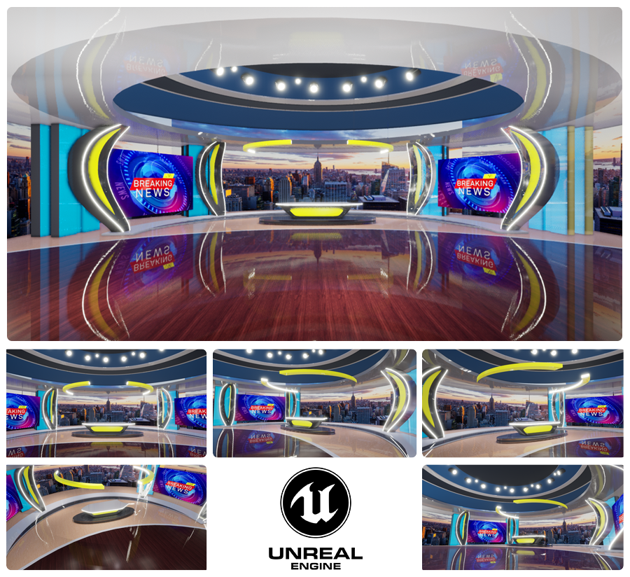 STAGE 110 | UNREAL ENGINE VIRTUAL SET - 3D VIRTUAL STUDIO - Best Marketplace For Virtual ...