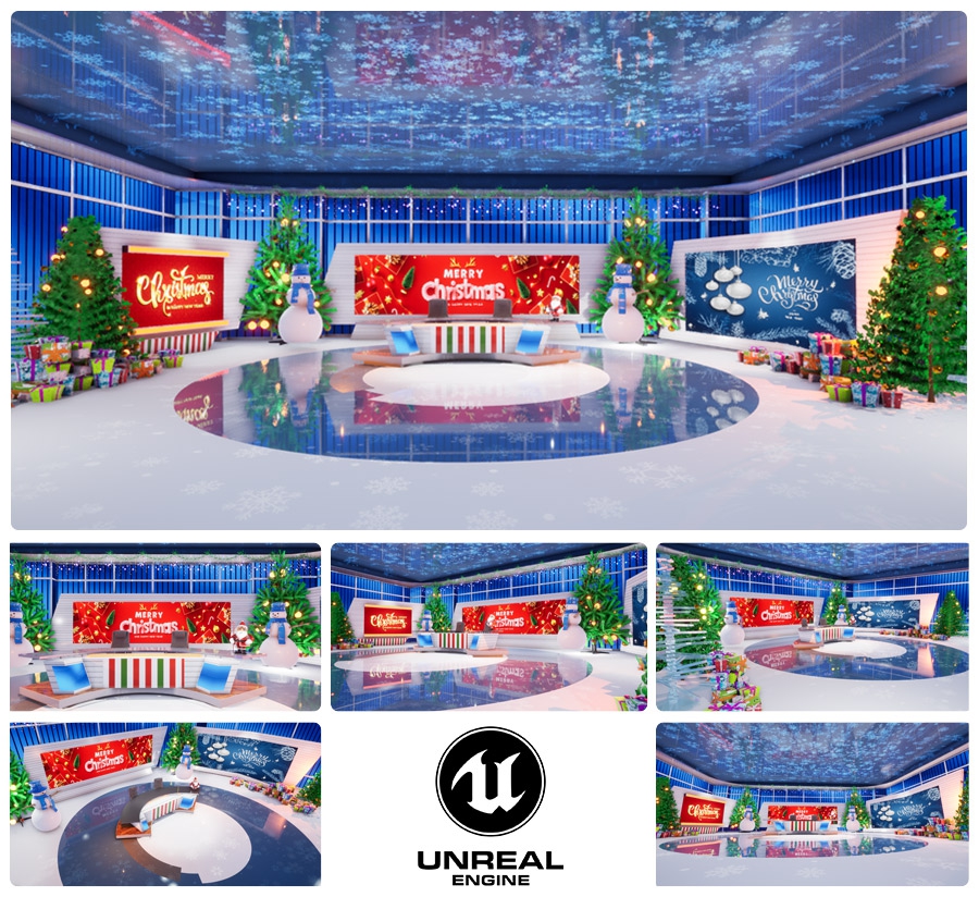 CHRISTMAS 11 | UNREAL ENGINE VIRTUAL SET - 3D VIRTUAL STUDIO - Best ...