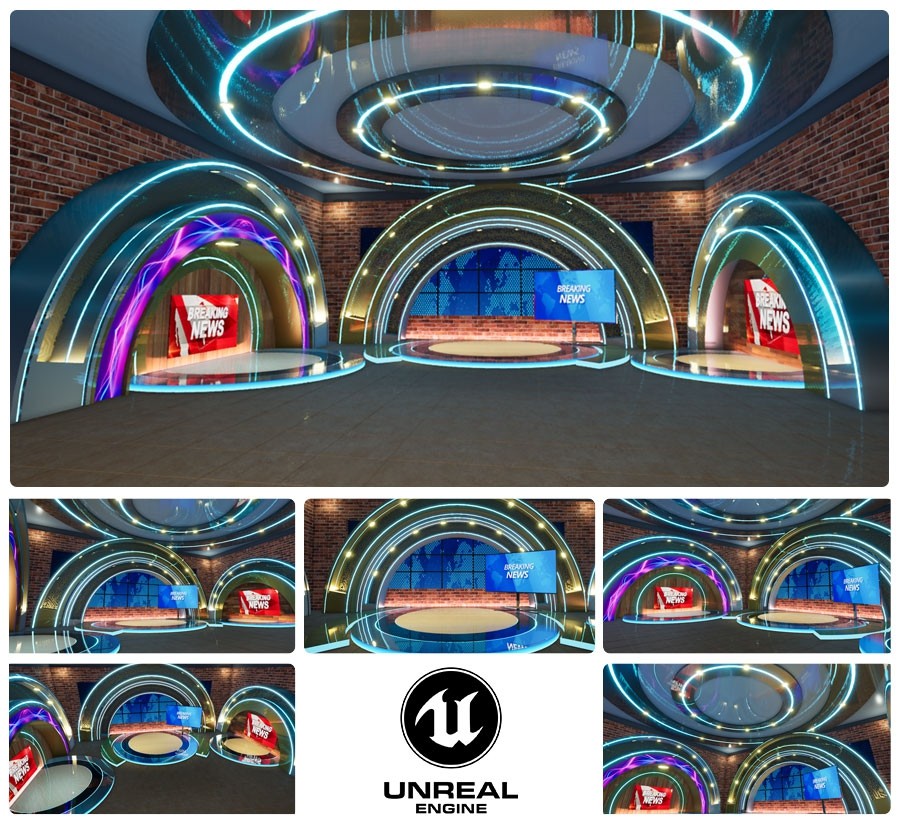 NEWS 110 | UNREAL ENGINE VIRTUAL SET - 3D VIRTUAL STUDIO - Best ...