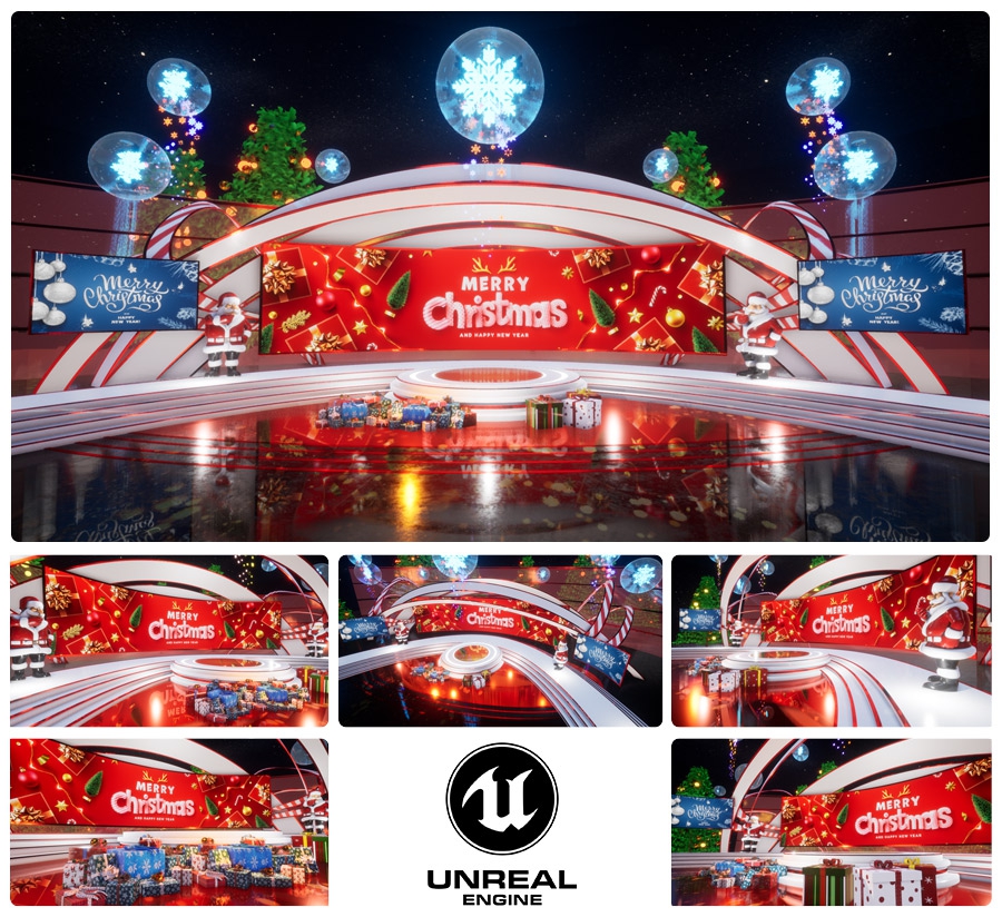 CHRISTMAS 13 | UNREAL ENGINE VIRTUAL SET - 3D VIRTUAL STUDIO - Best ...