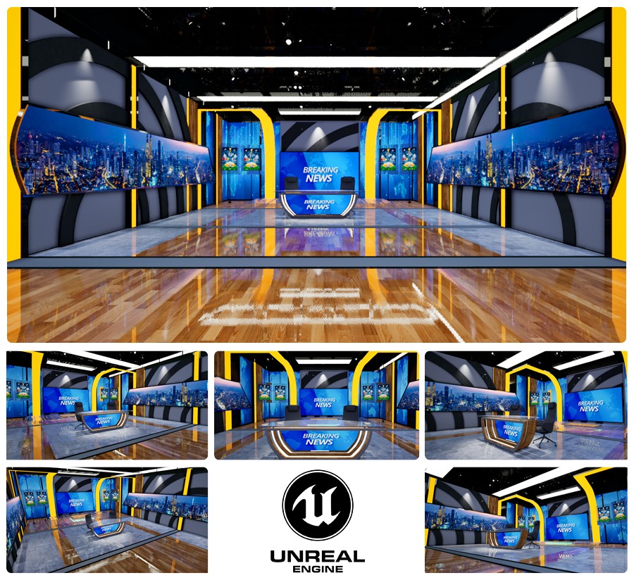 STAGE 105 | UNREAL ENGINE VIRTUAL SET - 3D VIRTUAL STUDIO - Best ...