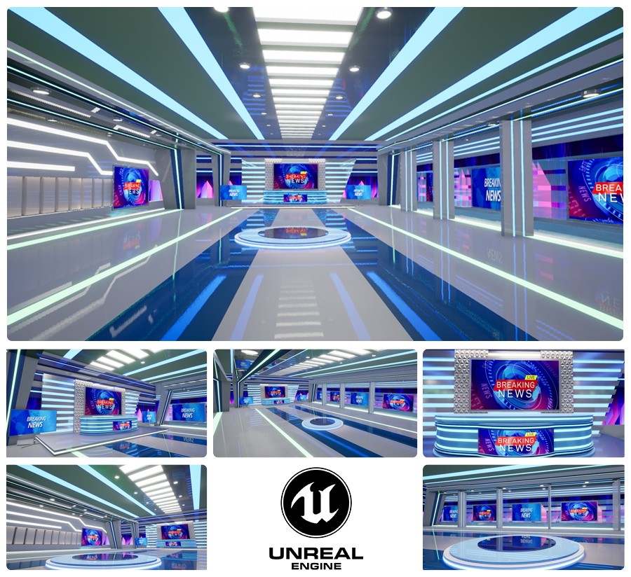 Free Download Unreal Virtual Studio Set - 3D VIRTUAL STUDIO - Best Marketplace For Virtual ...