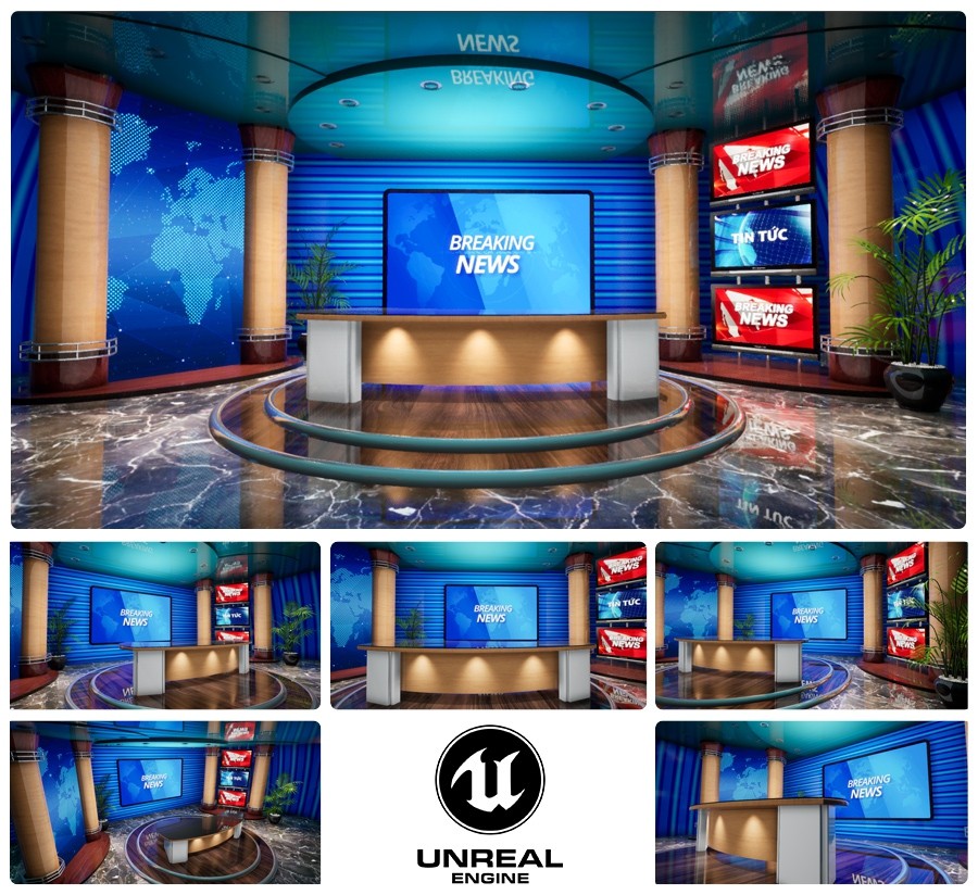 NEWS 116 | UNREAL ENGINE VIRTUAL SET - 3D VIRTUAL STUDIO - Best ...