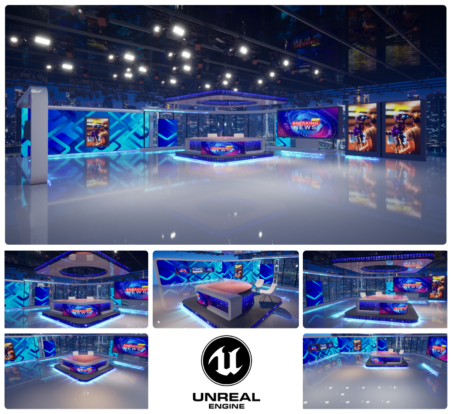 NEWS 74 | UNREAL ENGINE VIRTUAL SET - 3D VIRTUAL STUDIO - Best ...