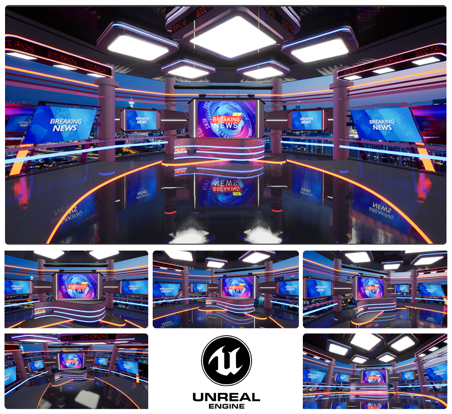 STAGE 48 | UNREAL ENGINE VIRTUAL SET - 3D VIRTUAL STUDIO - Best Marketplace For Virtual ...