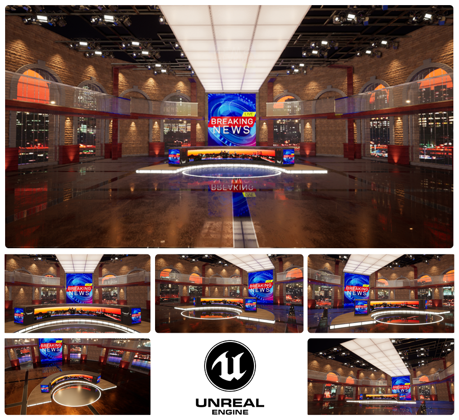 NEWS 61 | UNREAL ENGINE VIRTUAL SET - 3D VIRTUAL STUDIO - Best ...