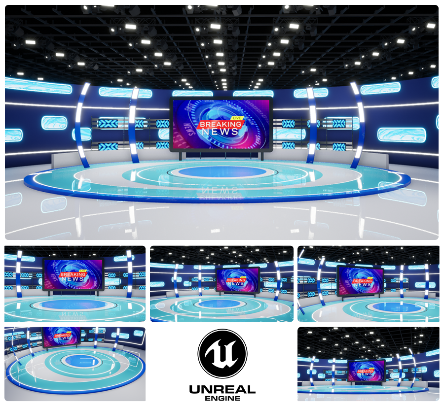 STAGE 105 | UNREAL ENGINE VIRTUAL SET - 3D VIRTUAL STUDIO - Best Marketplace For Virtual ...