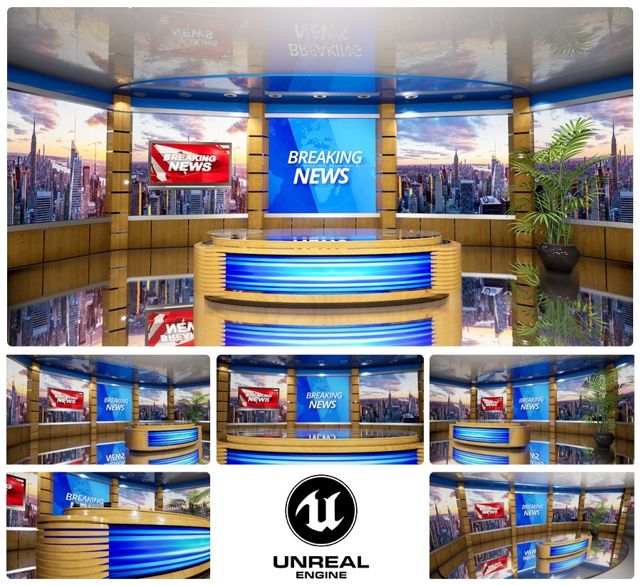 NEWS 04 | UNREAL ENGINE VIRTUAL SET - 3D VIRTUAL STUDIO - Best ...