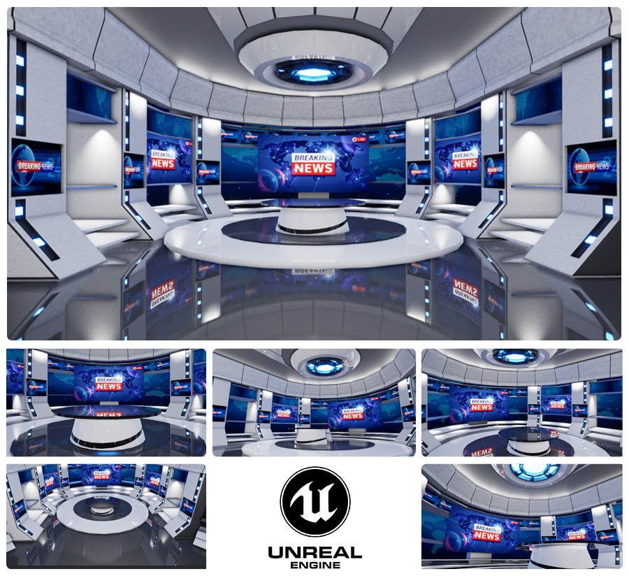 STAGE 124 | UNREAL ENGINE VIRTUAL SET - 3D VIRTUAL STUDIO - Best ...