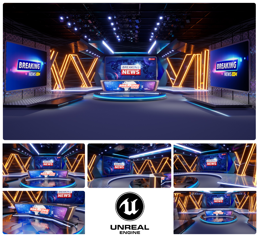 NEWS 141 | UNREAL ENGINE VIRTUAL SET - 3D VIRTUAL STUDIO - Best ...