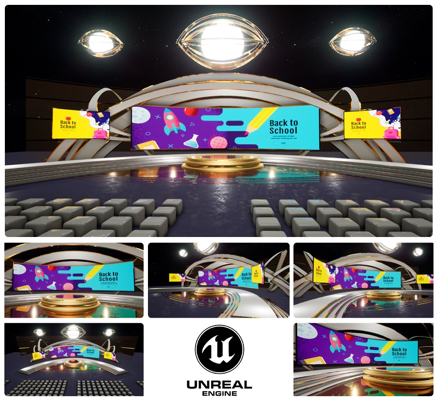 NEWS 10 | UNREAL ENGINE VIRTUAL SET - 3D VIRTUAL STUDIO - Best ...