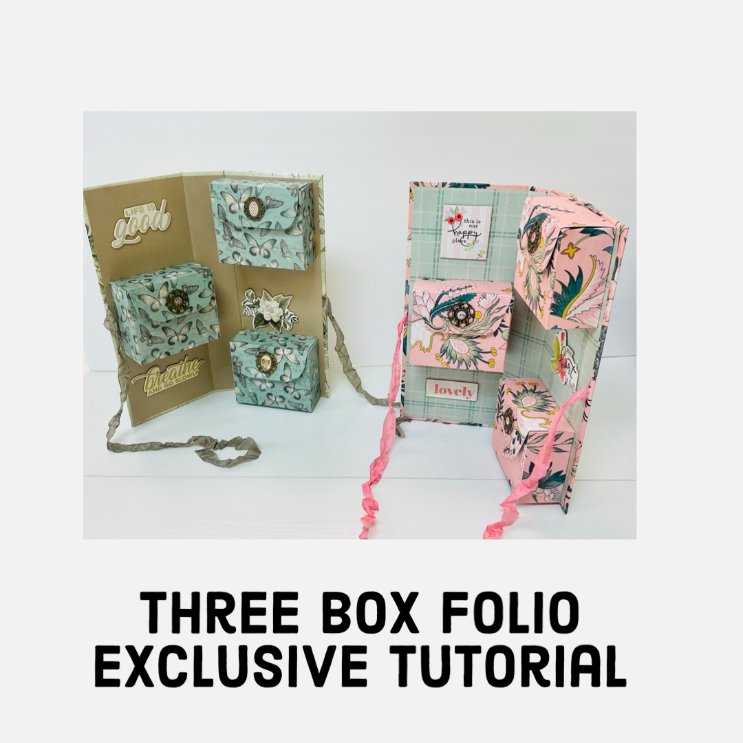 THREE BOX FOLIO EXCLUSIVE PRIVATE TUTORIAL - POSH PAPER LADY