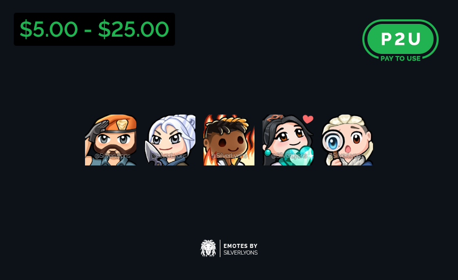 [P2U] VALORANT Twitch Emotes - SilverLyons