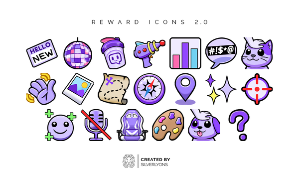 Twitch Reward Icons Pack - SilverLyons