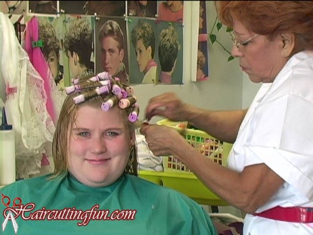 Angie's Real Uniperm Perm in Salon - Digital Video on - HaircuttingFun.com