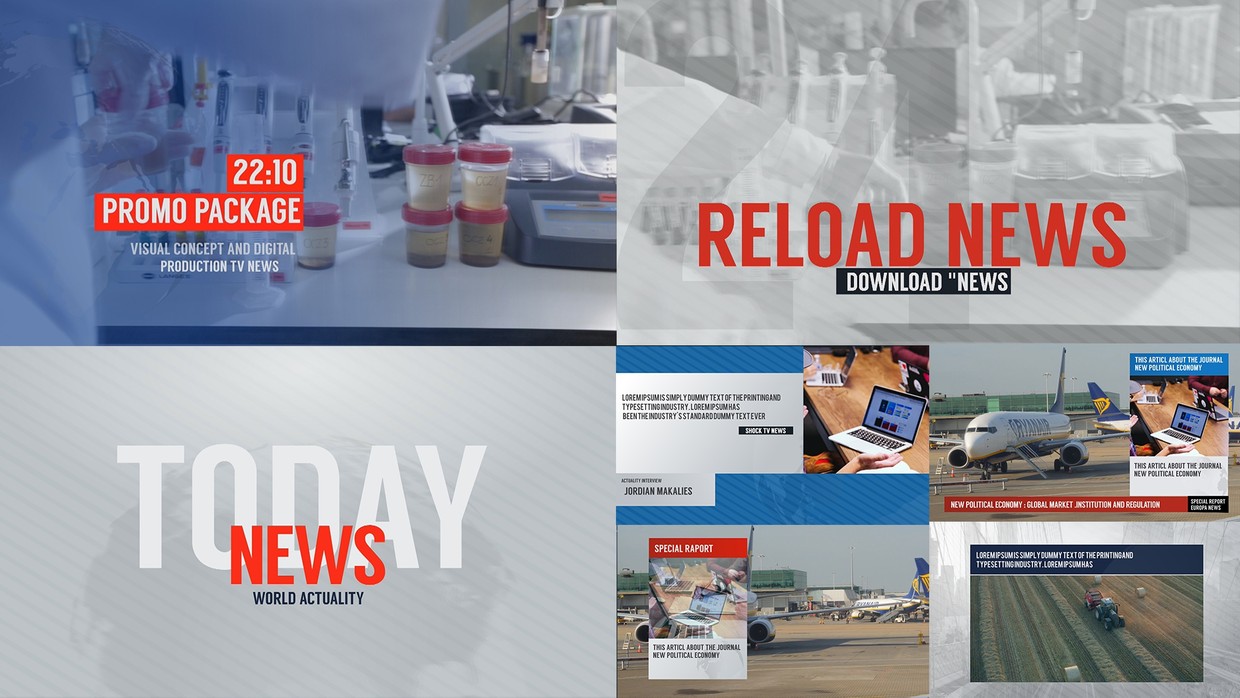 Template Modern Broadcast News Package #10 sony vega - SHOCK PROD