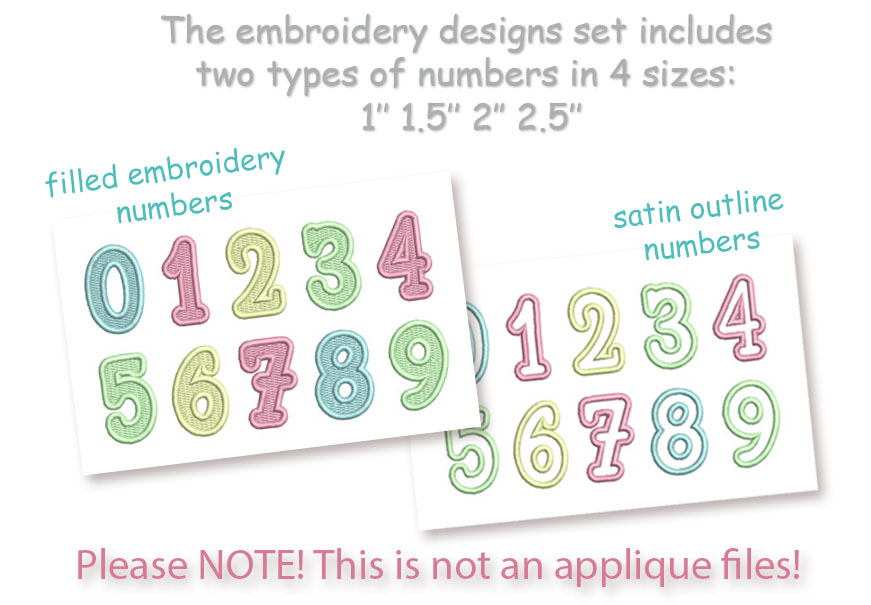 Numbers Set - EmbroideryLand