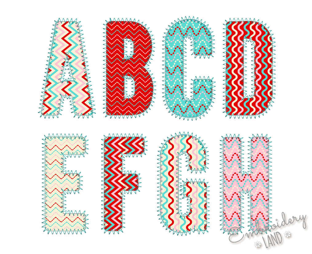 Fonts and Alphabets - EmbroideryLand
