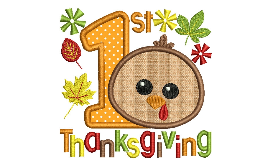 Baby First Thanksgiving Clipart