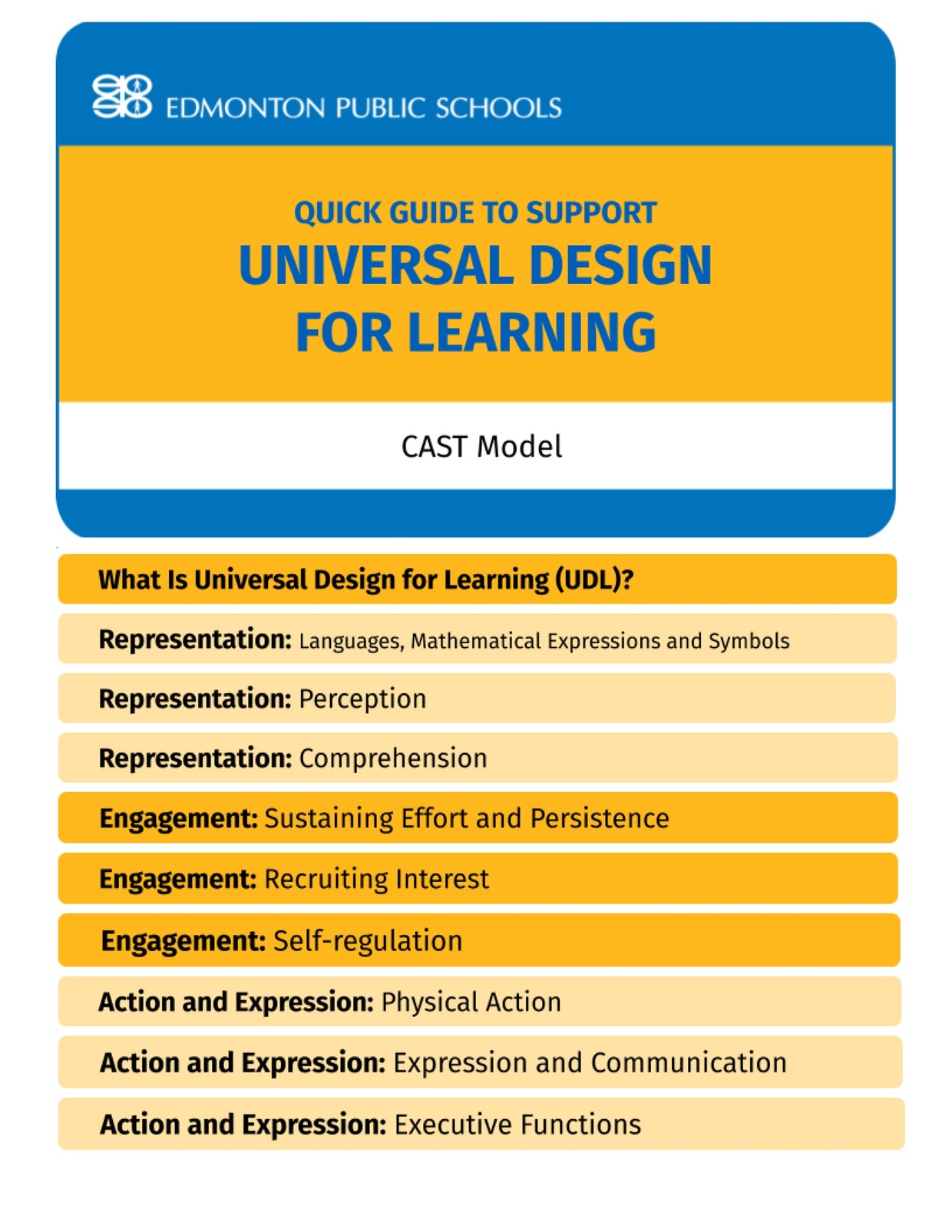 Universal Design for Learning Flipbook - EPSB Resources