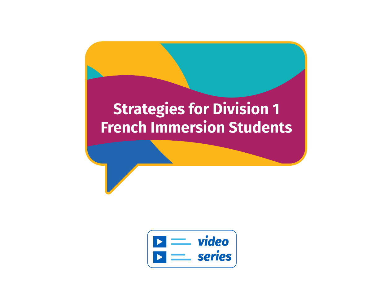 Strategies for Division 1 French Immersion Students [v - EPSB Resources