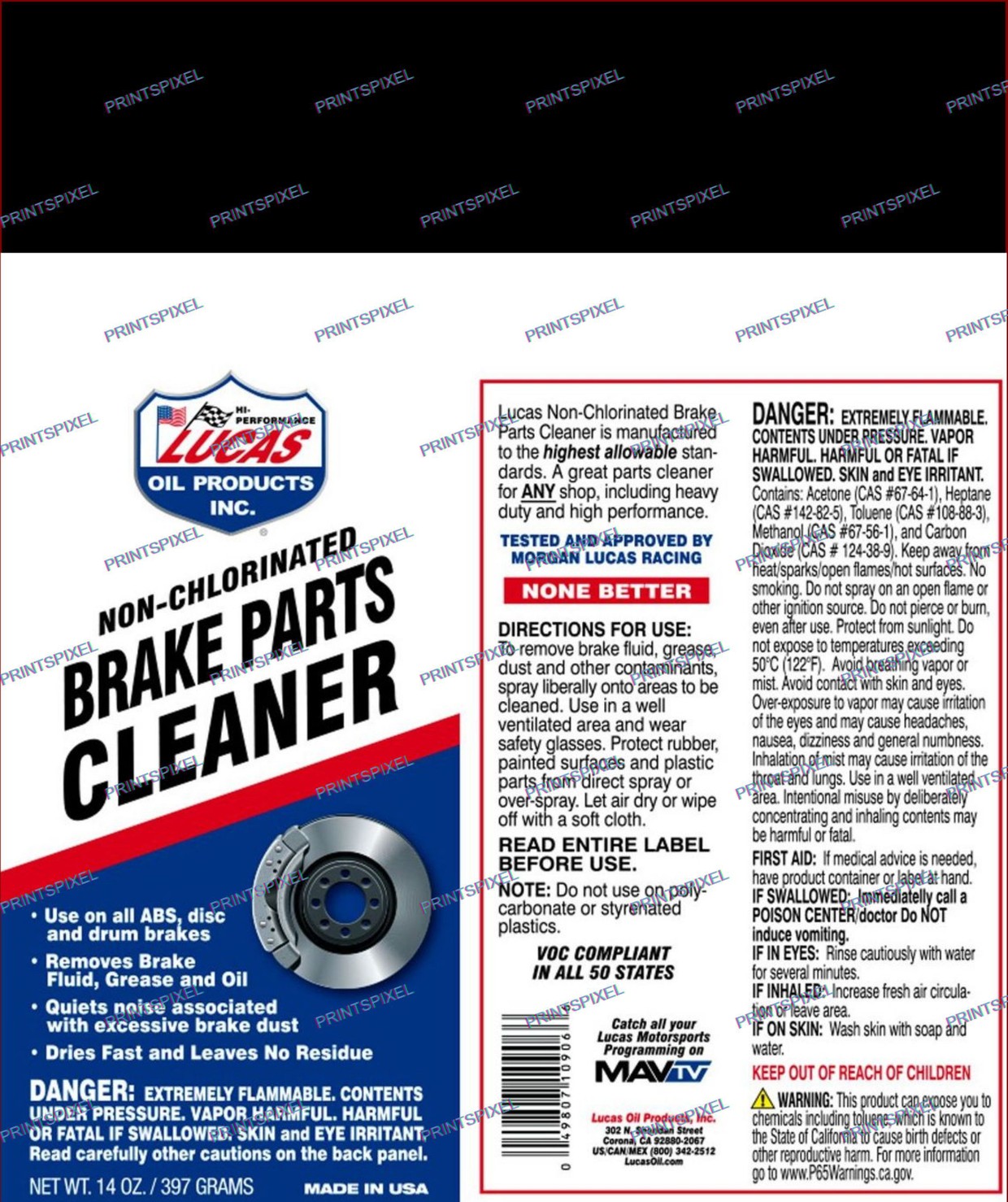 Brake Parts Cleaner Label Download Files JPG PNG SVG P - PrintsPixel