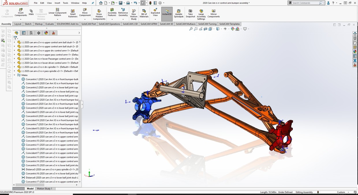 2020 Can Am X3 Front end assy with mesh - Rampage Manufacturing Solid ...