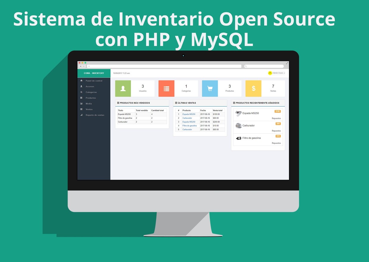 Sistema de Inventario Open Source con PHP y MySQL - Obed Alvarado
