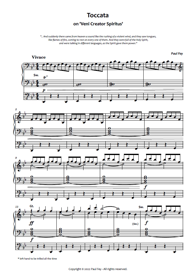 Products - Paul Fey | Organist and Pianist