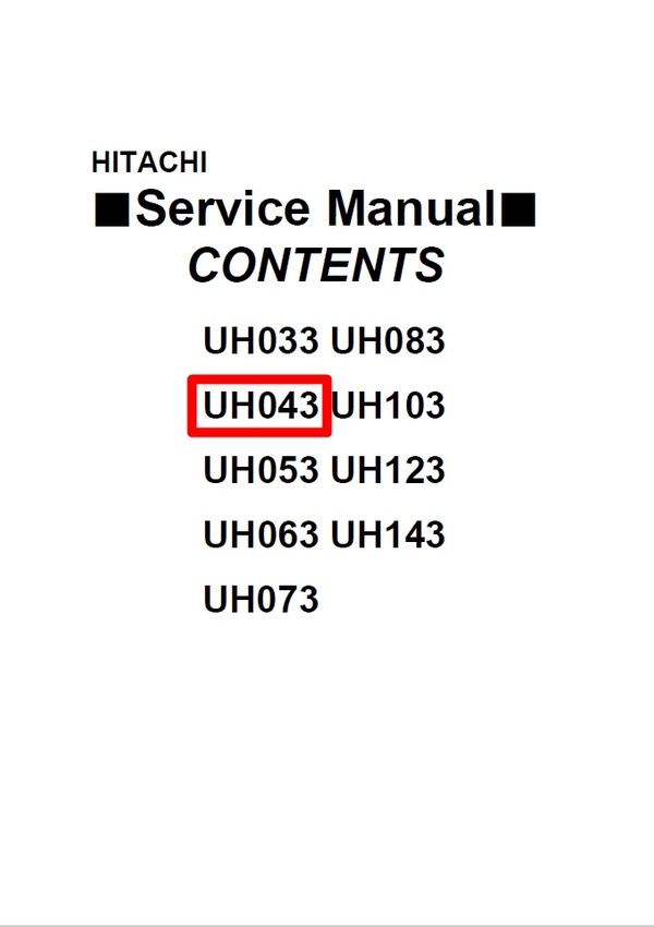 Hitachi Technical Manual + Workshop Manual Zaxis 160LC - MY Shop Manual