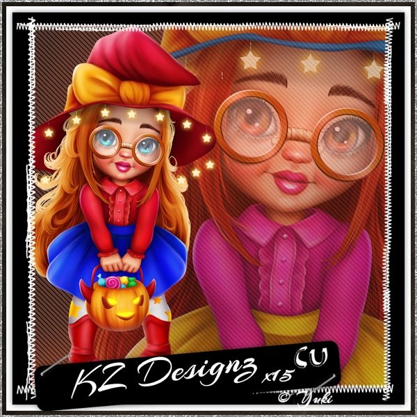 Halloween Witch Chibi Cu - Yude's Kreationz