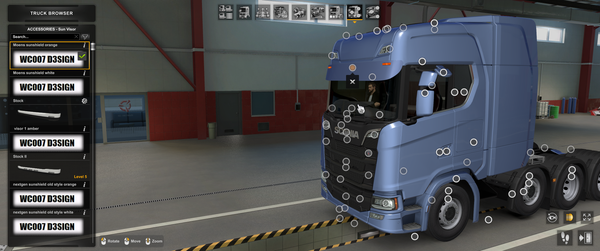 *[spoilers tuning part] Scania NG Cab spoilers with sl - ETS2 mods