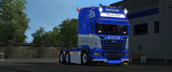 ,*[bwall tuning part] Scania NG back wall for short sp - ETS2 mods