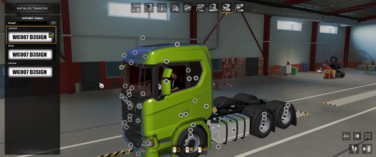 *[hub cover tuning part] Scania NG tank covers - ETS2 mods