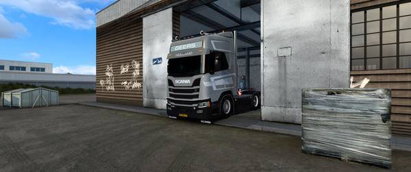 [left exhaust tuning part] Scania NG side pipes for ta - ETS2 mods