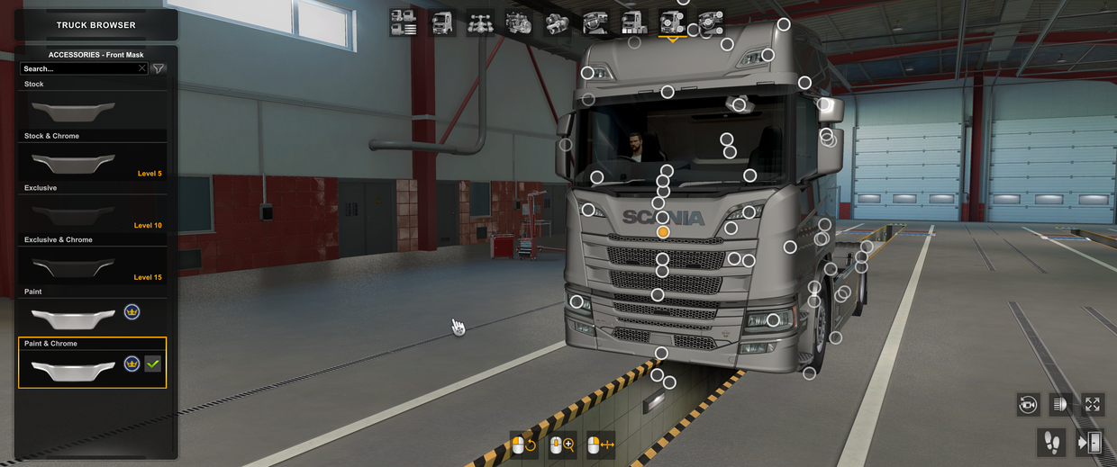 °[front grille tuning part] Scania NG custom grill - ETS2 mods