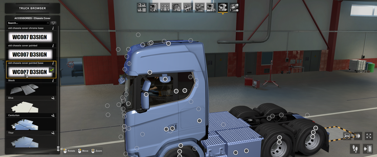 [chassis cover tuning part] Scania NG OLD chassis cove - ETS2 mods