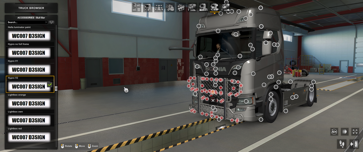 [bull bar tuning part] Scania NG hypro bullbar V2 - ETS2 mods