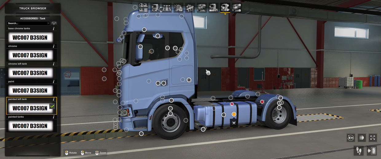 *[tank tuning part] Scania NG painted tanks - ETS2 mods